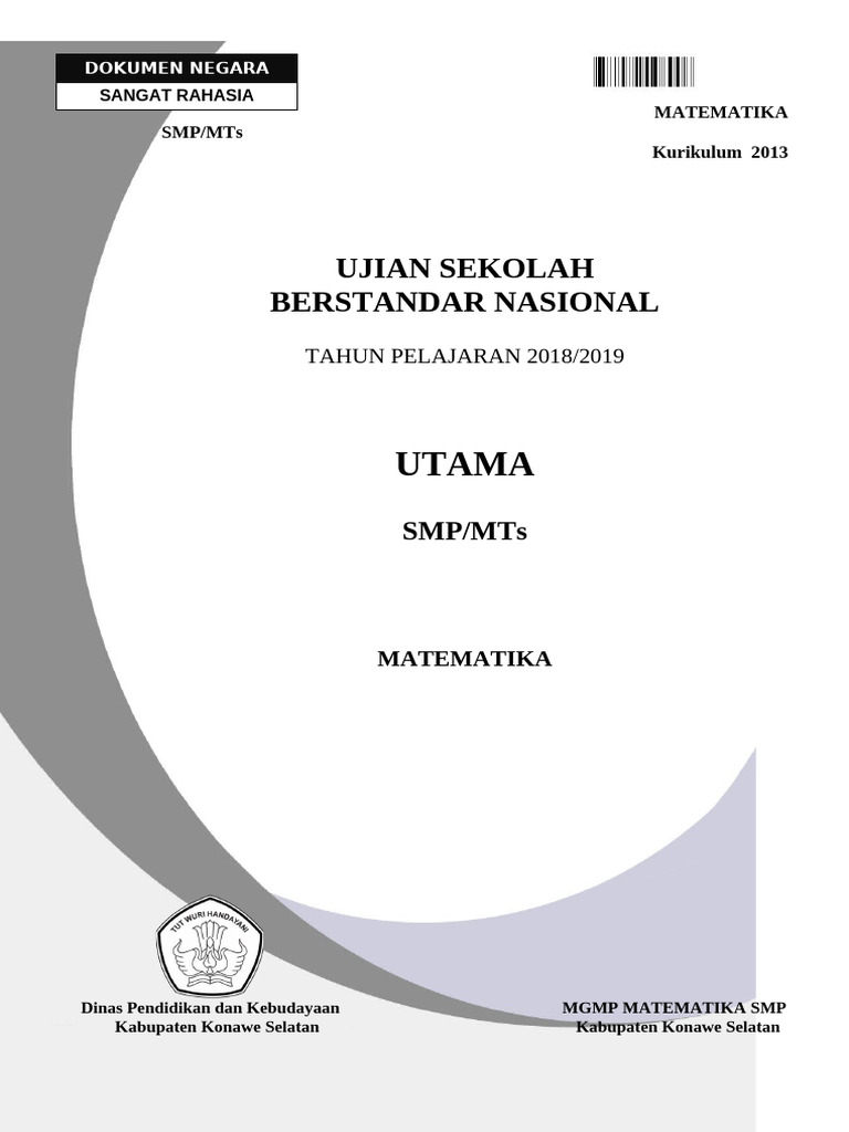 Sampul Soal | PDF