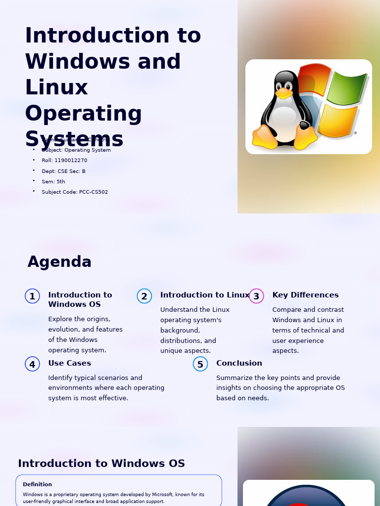 Introduction To Windows and Linux Operating Systems | PDF