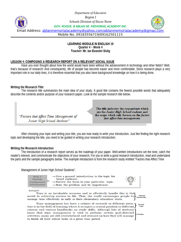 Eng10 Mod4. E.aapril21 22 | PDF