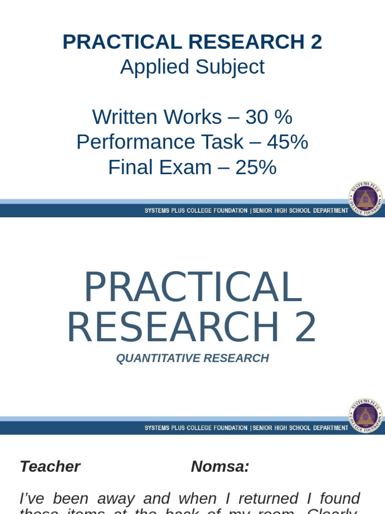 Introduction To Research 1 | PDF
