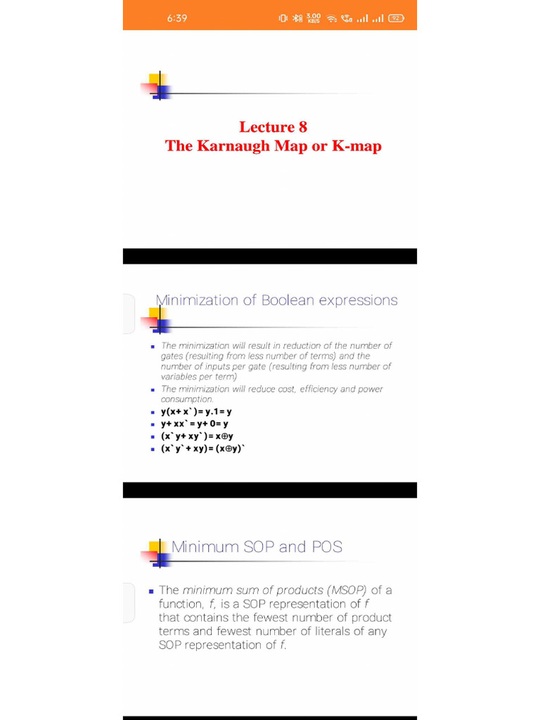 Ece Chapter 5 (2) Sop, Pos, Kmap | PDF