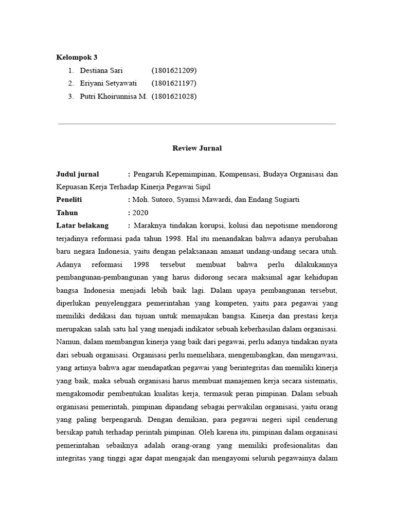 Review Jurnal Kelompok 3 | PDF