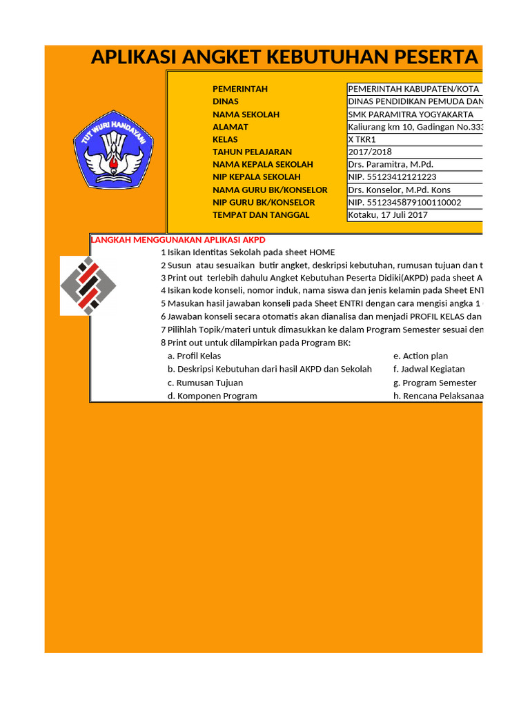 Aplikasi Akpd Smk-Mak Kls 10 - Contoh Jadi | PDF