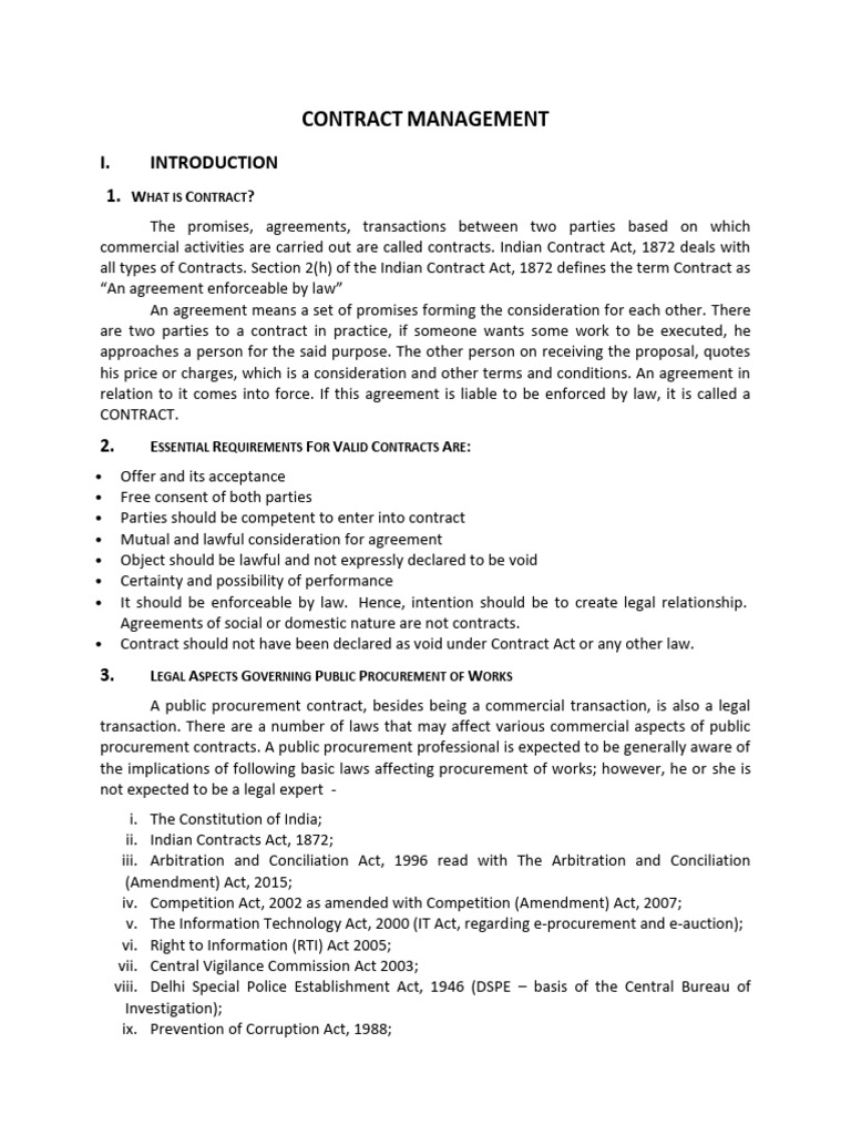 Common - Contract Management | PDF