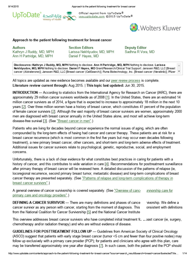 CA Breast Uptodate | PDF