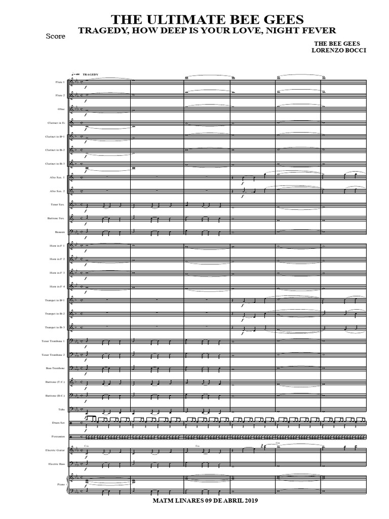 THE ULTIMATE BEE GEES - Arr. Lorenzo Bocci | PDF
