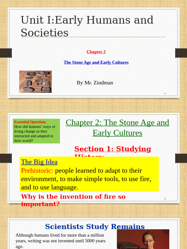 Chapter 2 The Stone Age 2014 | PDF