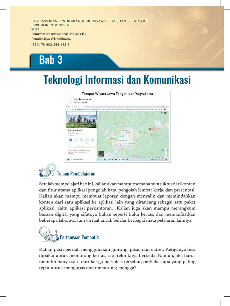 Bab 3 Teknologi Informasi Dan Komunikasi | PDF