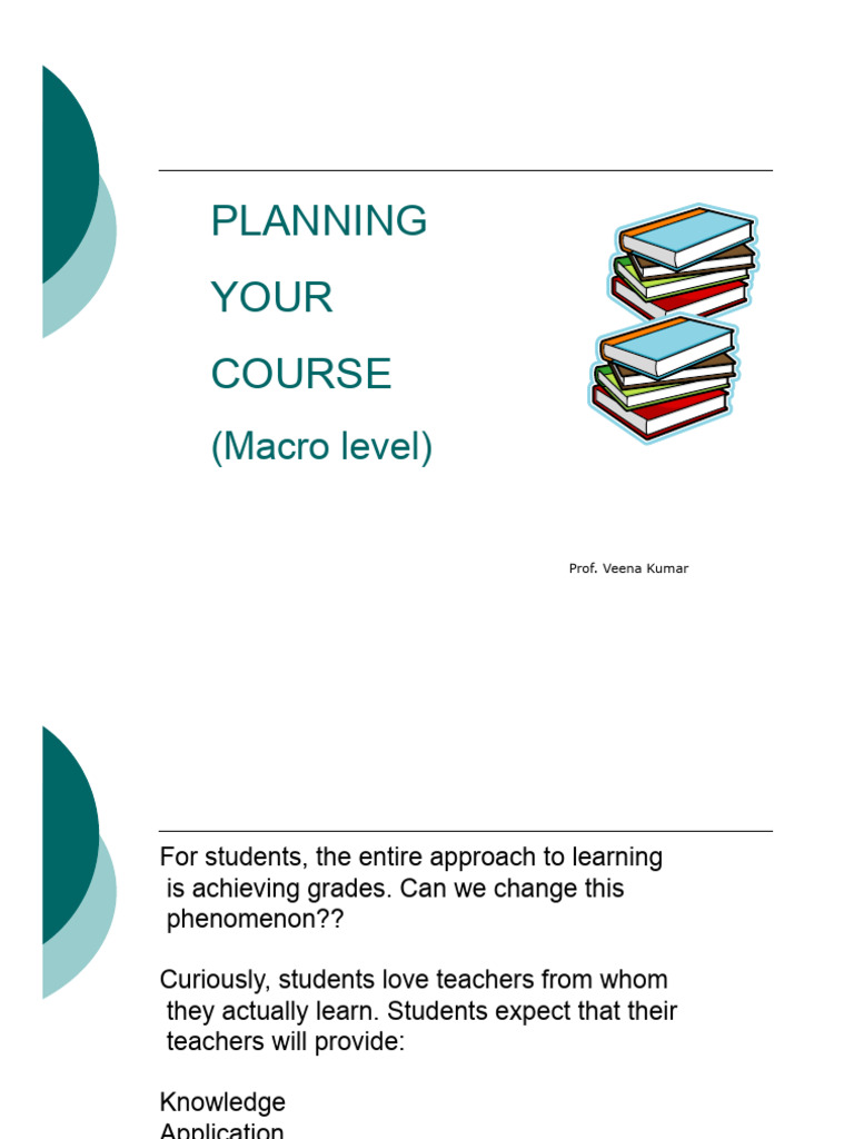 5.planning Your Course Macro | PDF