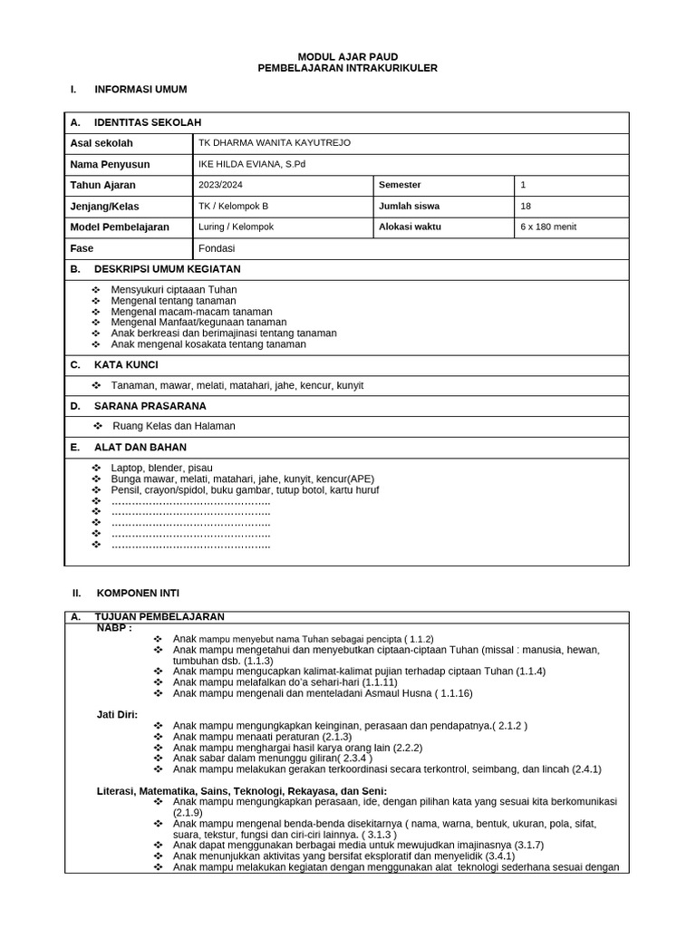 Modul Hias Dan Toga | PDF