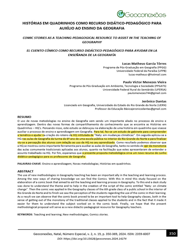 Historias em Quadrinhos Como Recurso Didatico-Peda | PDF