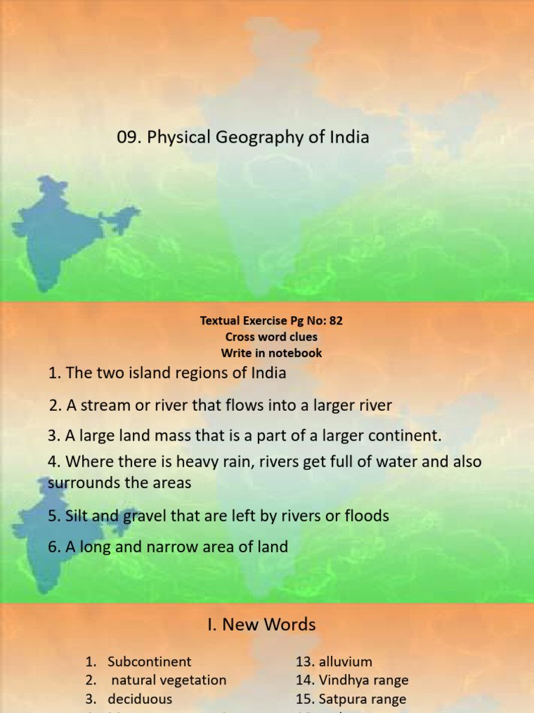 Physical Geography of India Notes-1 | PDF