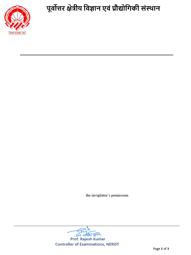 EXAM Instructions For Students | PDF