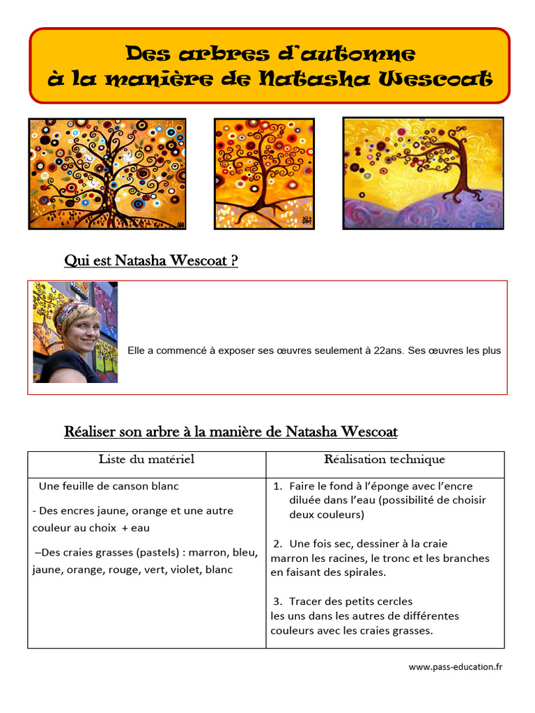 Arbres Dautomne À La Manière de Natasha Wescoat | PDF