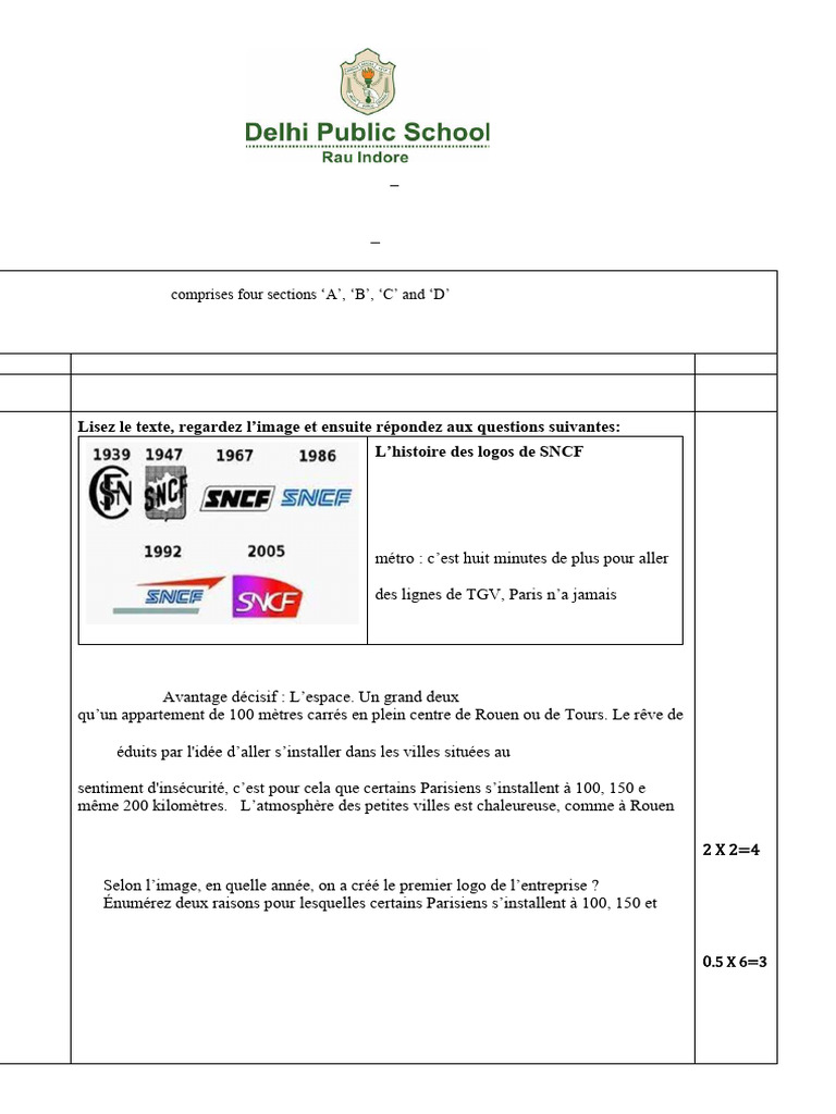 Class X HALF YEARLY Sample Paper Session 2024-2025 | PDF
