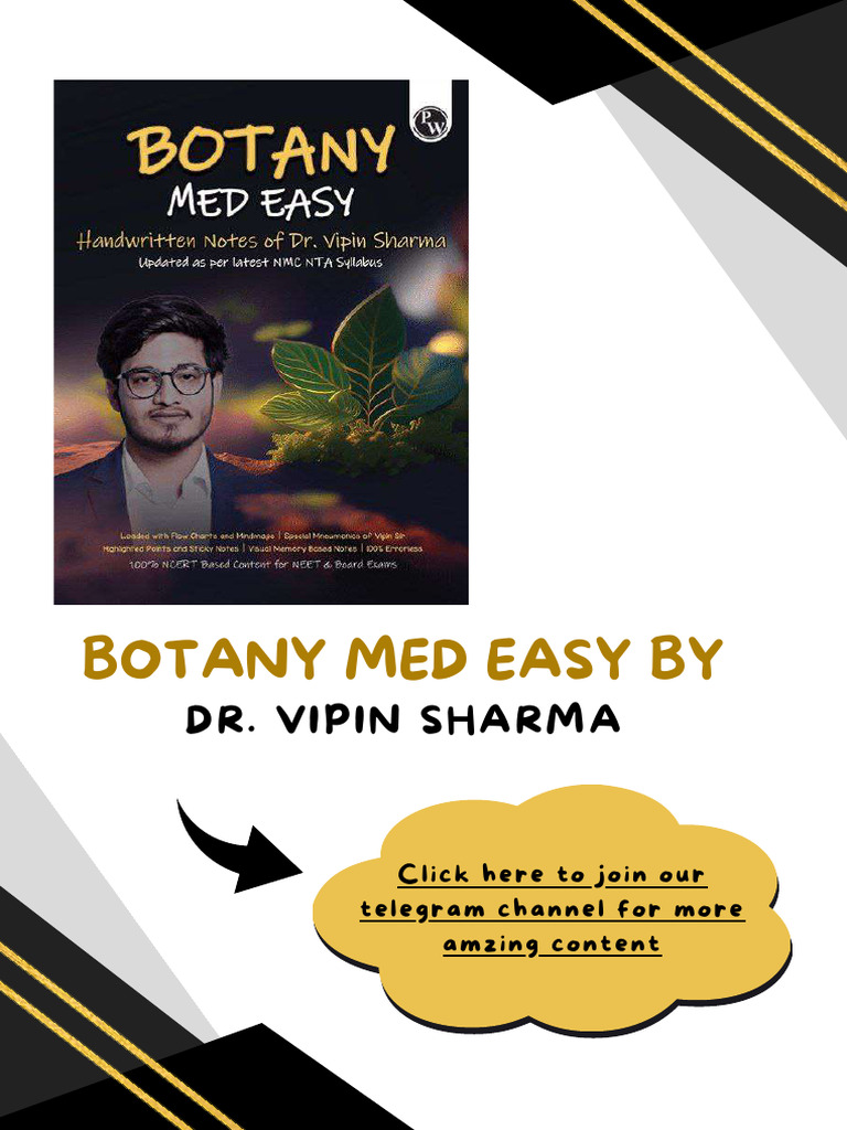 Botany Med Easy (Biological Classification) | PDF