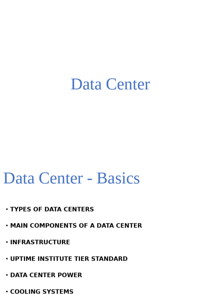 Data Center | PDF