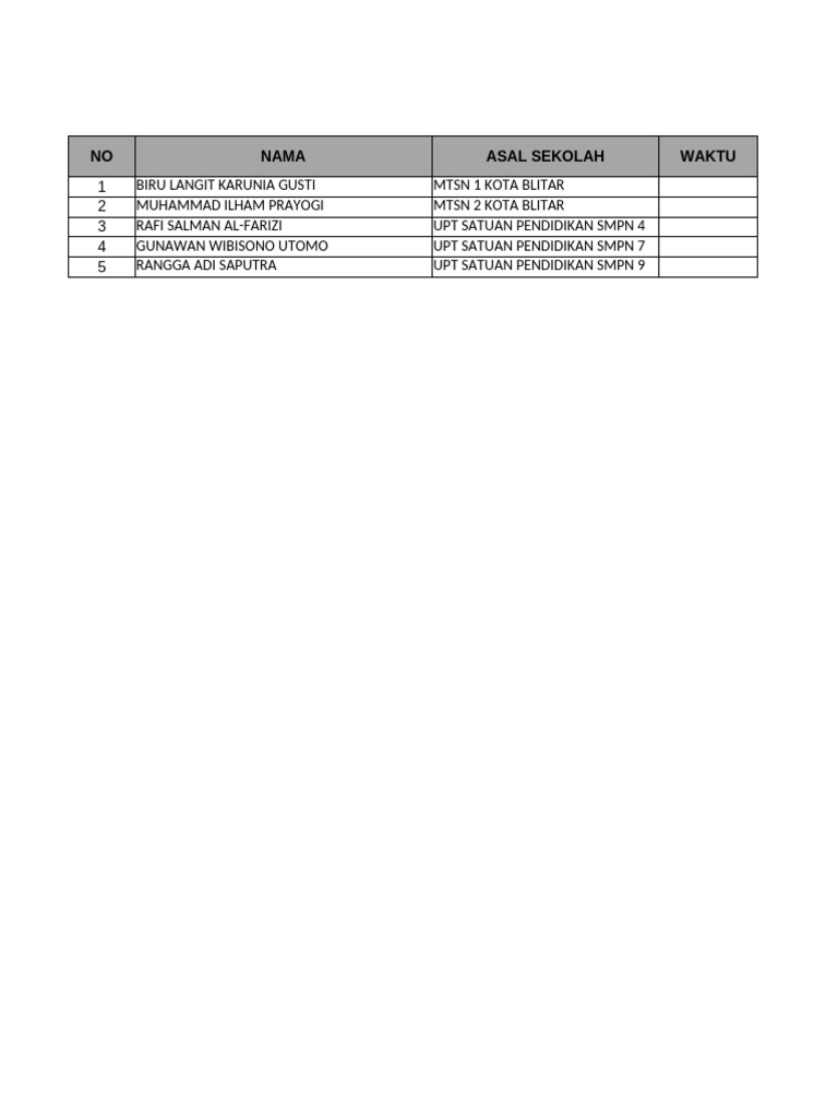 O2sn Renang SMP | PDF