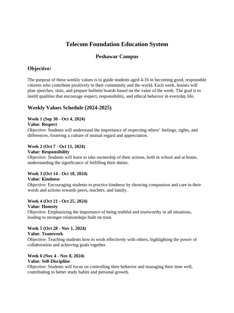 Telecom Foundation Education System | PDF
