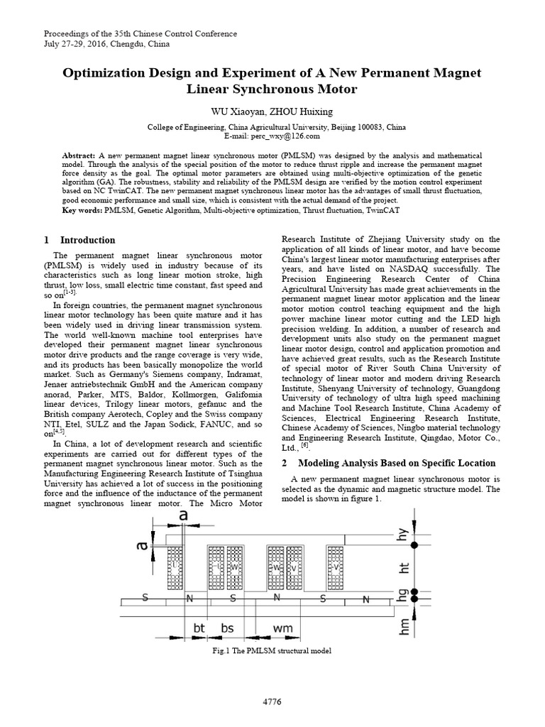 Optimization Design and Experiment of A New Permanent Magnet | PDF