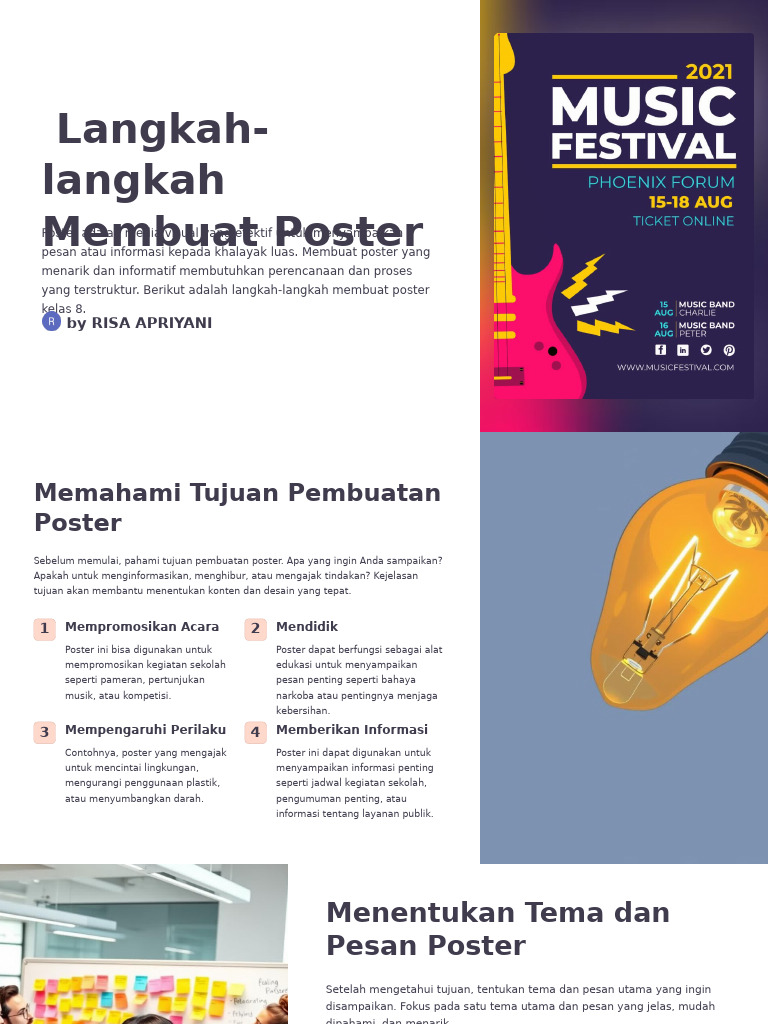 Langkah Langkah Membuat Poster | PDF Langkah Langkah Membuat Poster | PDF