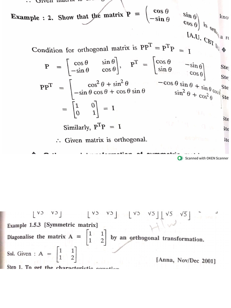 Diagonalization Of Matrices Pdf