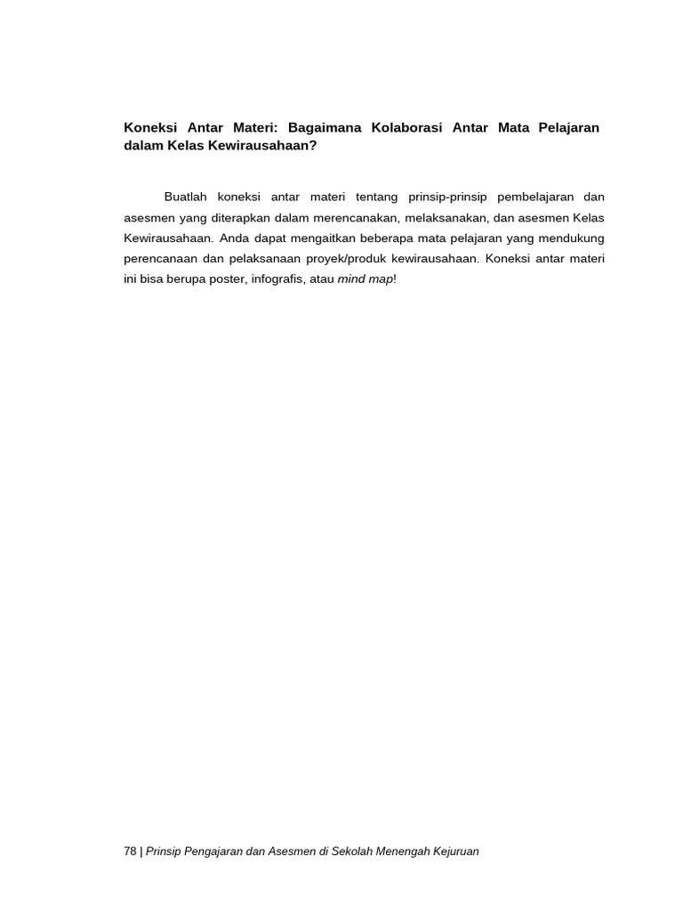 20 PPA - SMK - TOPIK3f - Bagaimana Kolaborasi Antar Mata Pelajaran Dalam Kelas Kewirausahaan | PDF