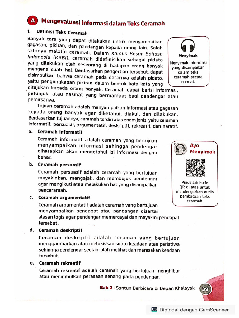 Materi Teks Ceramah | PDF