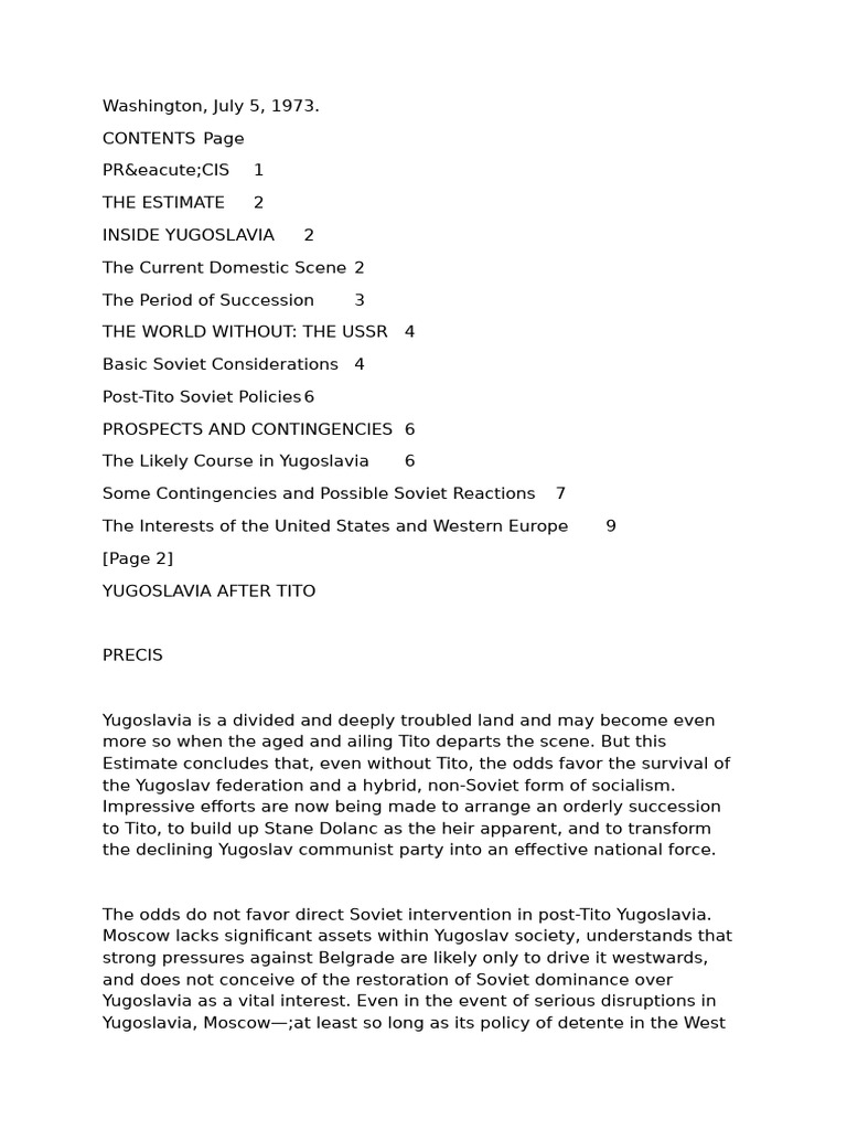 Yugo After Tito | PDF