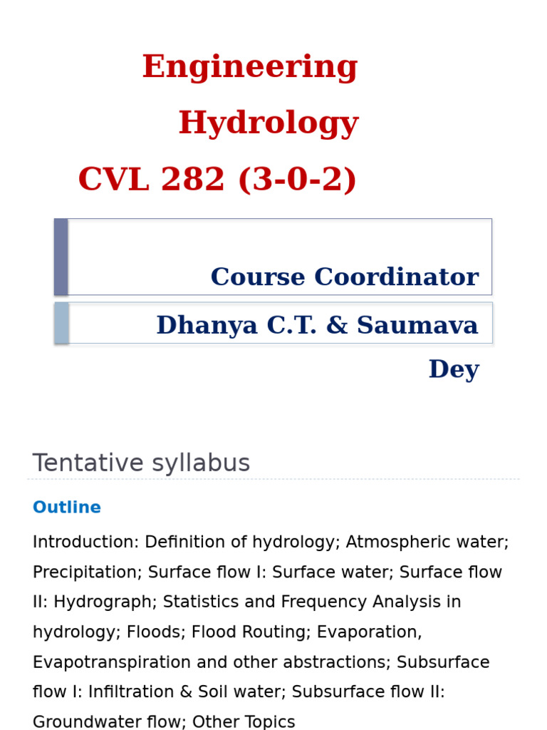 1 Hydrologic Cycle | PDF