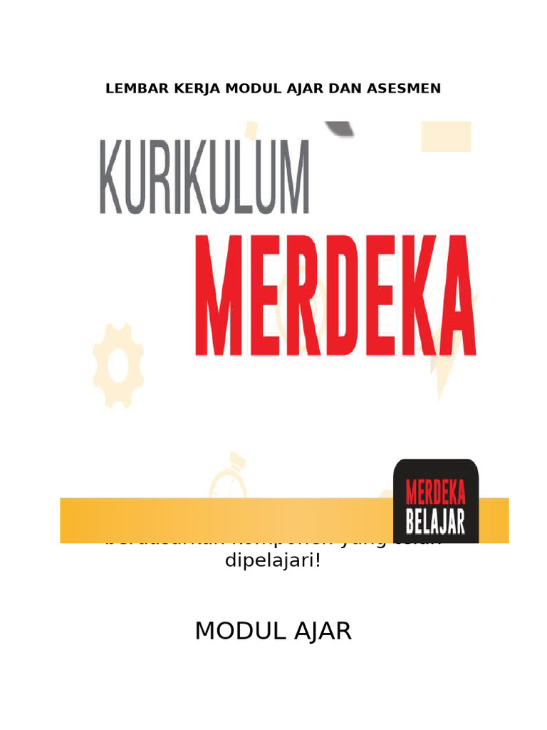 Lembar Kerja Modul Ajar | PDF