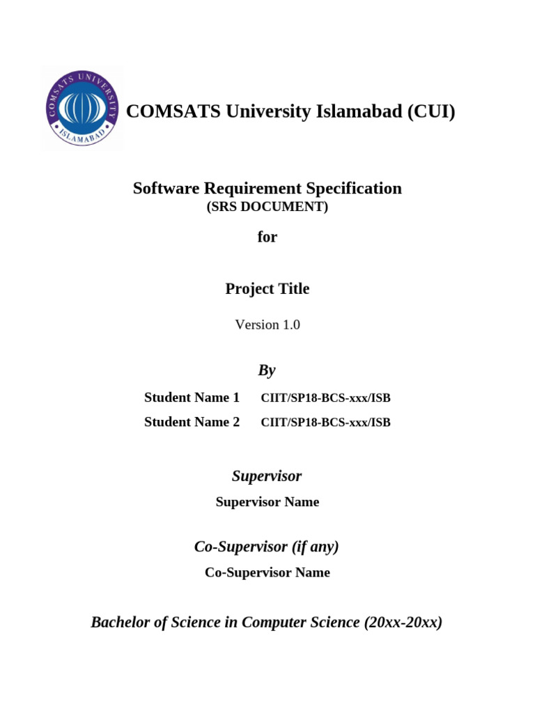 Software Requirement Specification Revised FA21 v2.1 | PDF