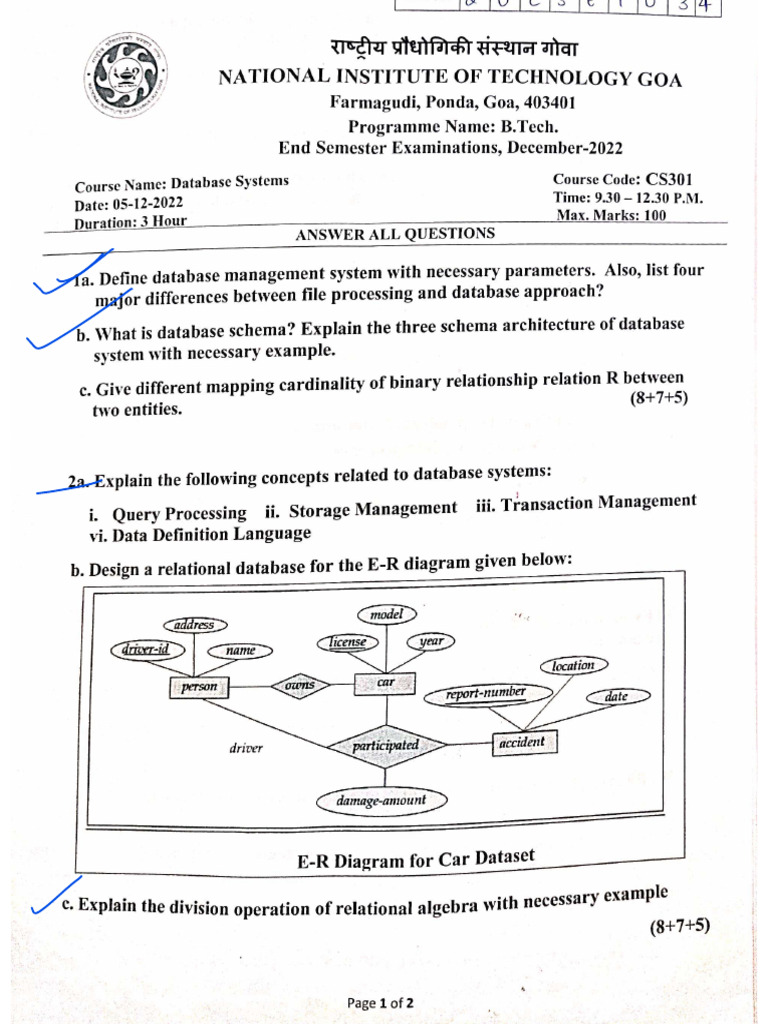CS301 - End-2022 | PDF