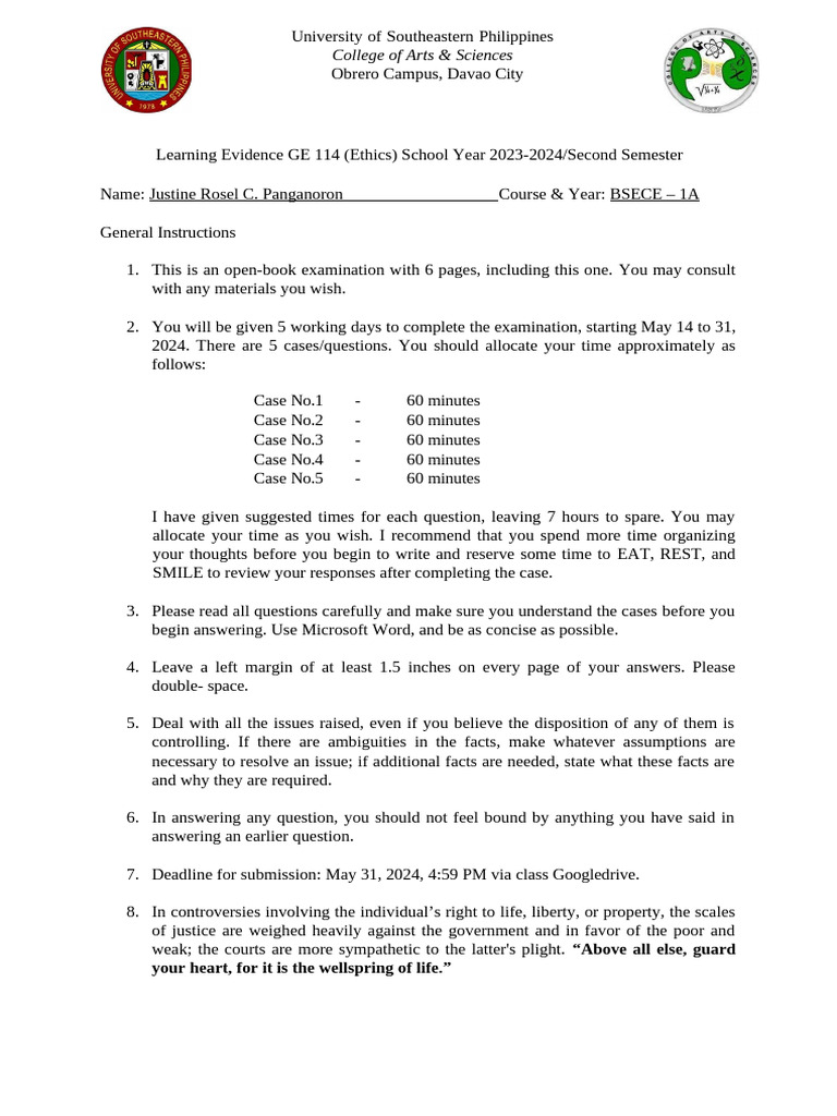 GE 114 Final LE | PDF