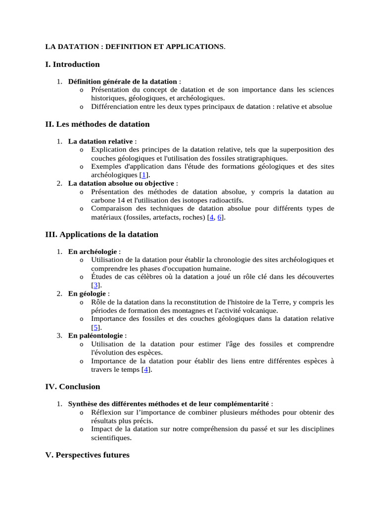 LA DATAtion Définition Et Applications | PDF