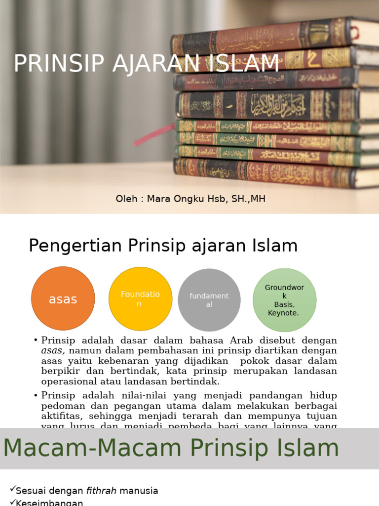 Prinsip Ajaran Islam | PDF