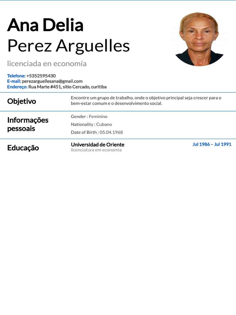 Ana Delia - Resume - 822 | PDF