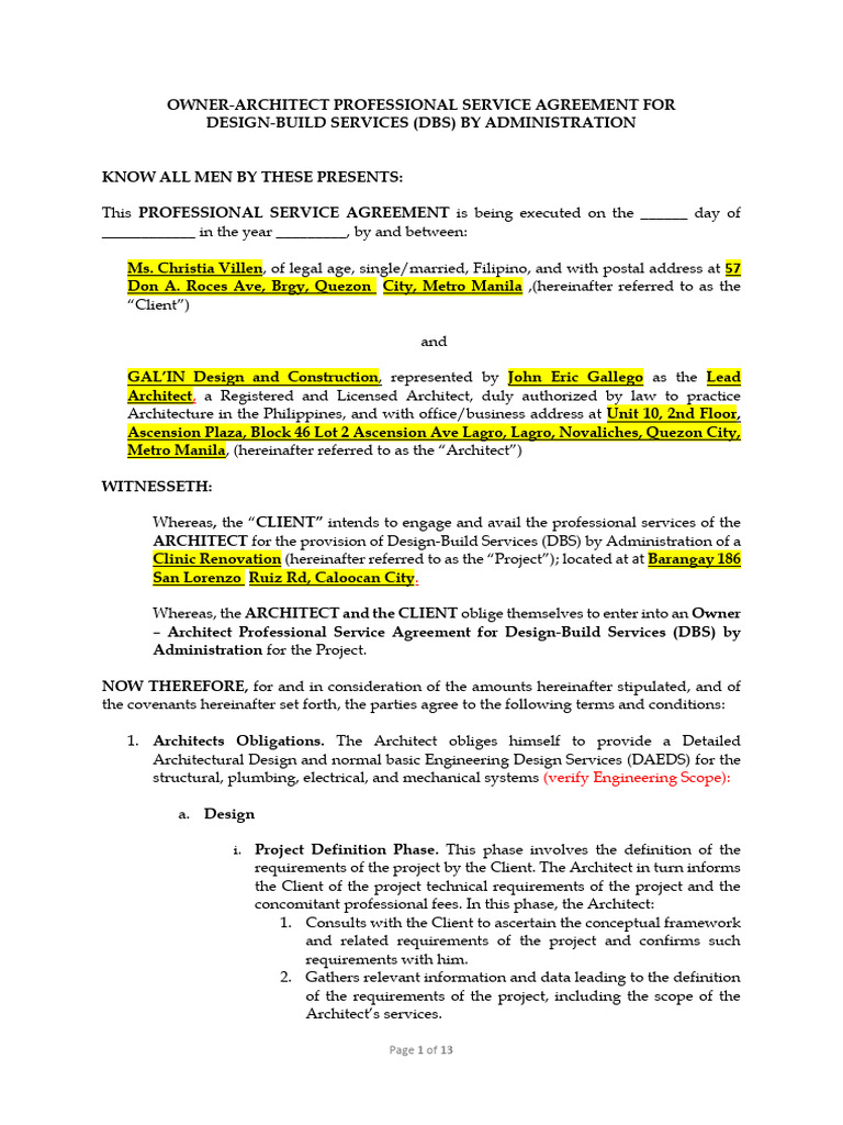 REVISED (DBS-TEMPLATE-Professional-Service-Agreement-Contract - Design ...