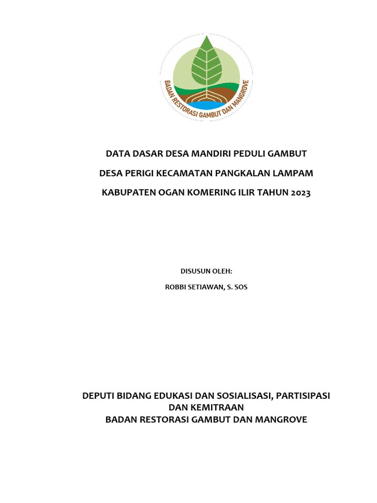 Data Dasar Profil - Desa Perigi | PDF