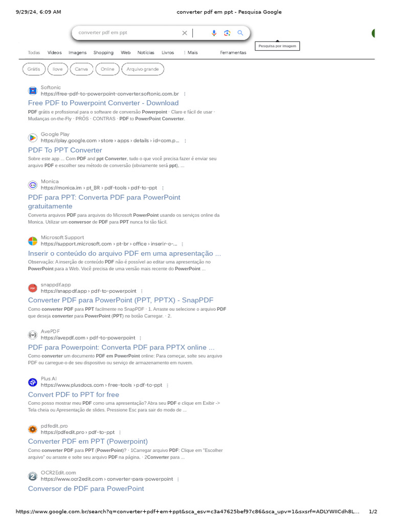 14converter PDF em PPT - Pesquisa Google | PDF