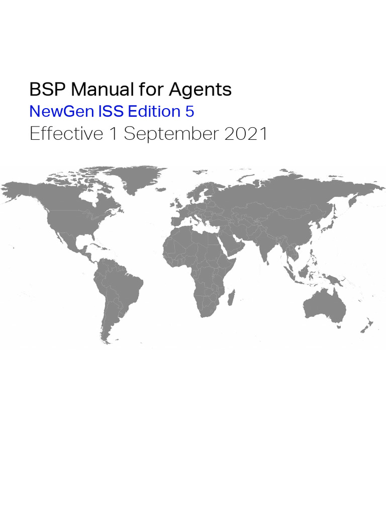 Iata BSP Manual | PDF