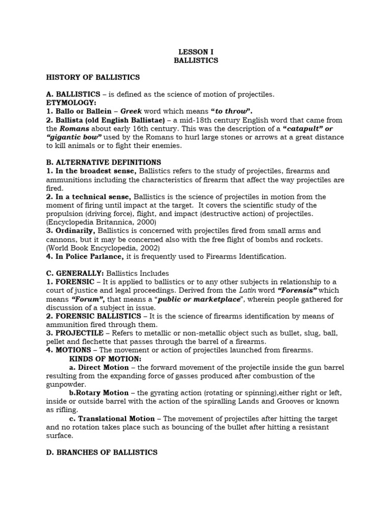 Forensic Ballistics | PDF