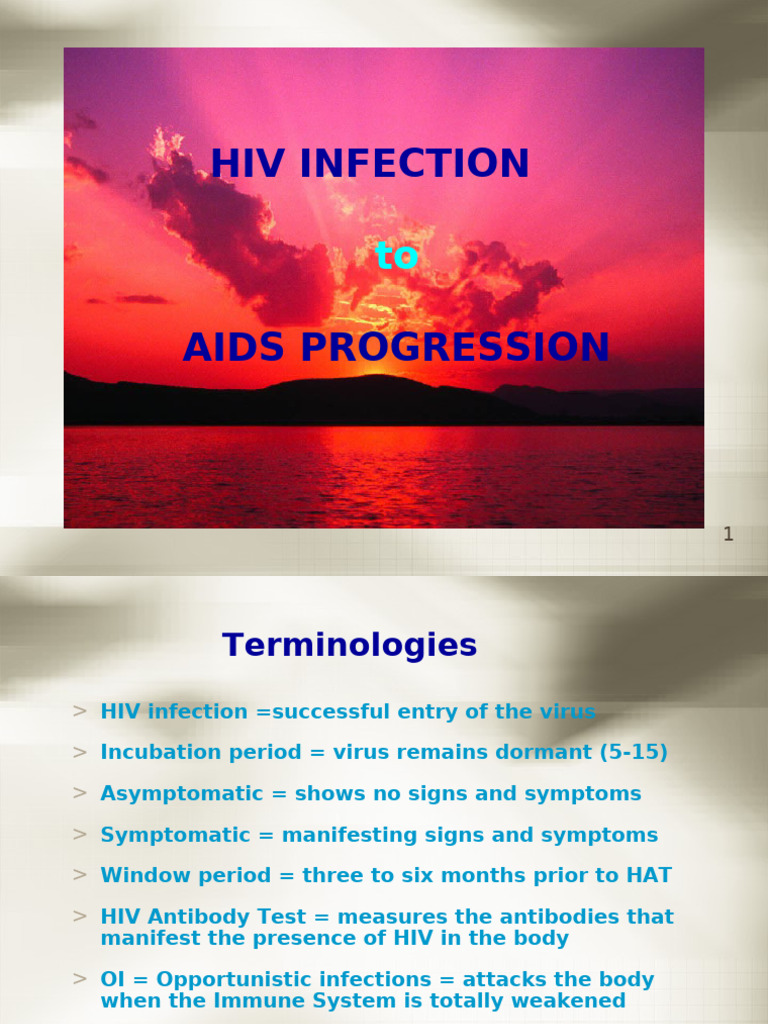 HIV Infection To AIDS Progression | PDF