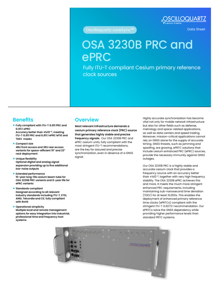 Osa 3230b PRC and Eprc | PDF