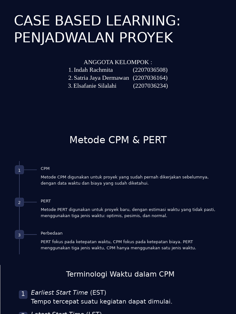 Case Based Learning Penjadwalan Proyek | PDF