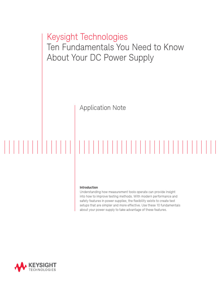 DC Power Supply Essentials | PDF | Power Supply | Manufactured Goods