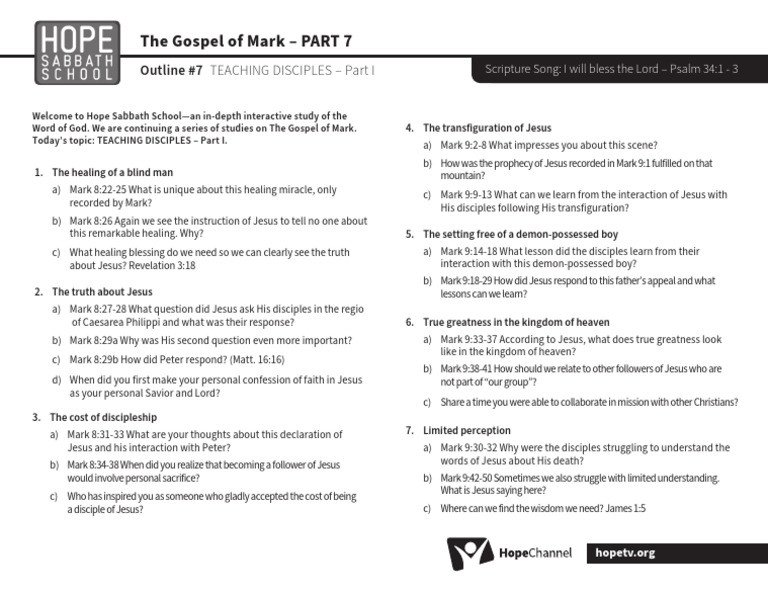 Hope Sabbath School | PDF