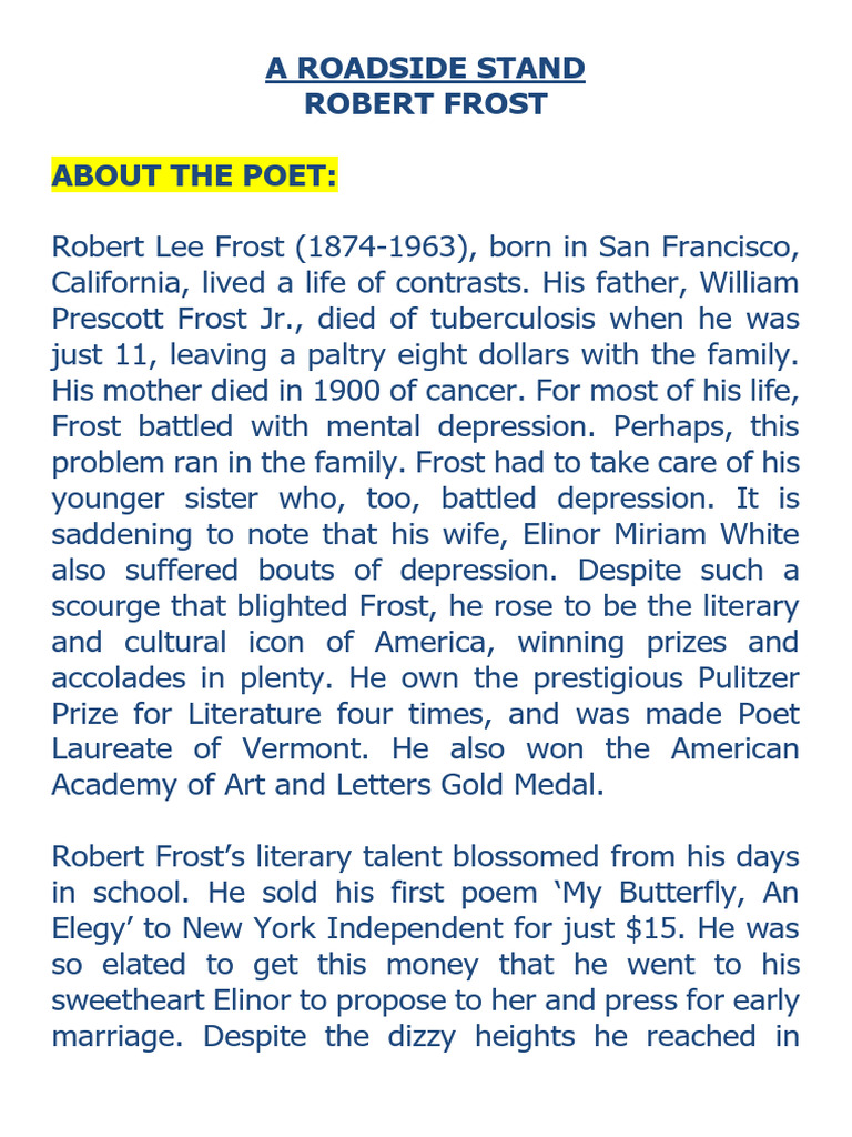 A Roadside Stand - 102445 | PDF