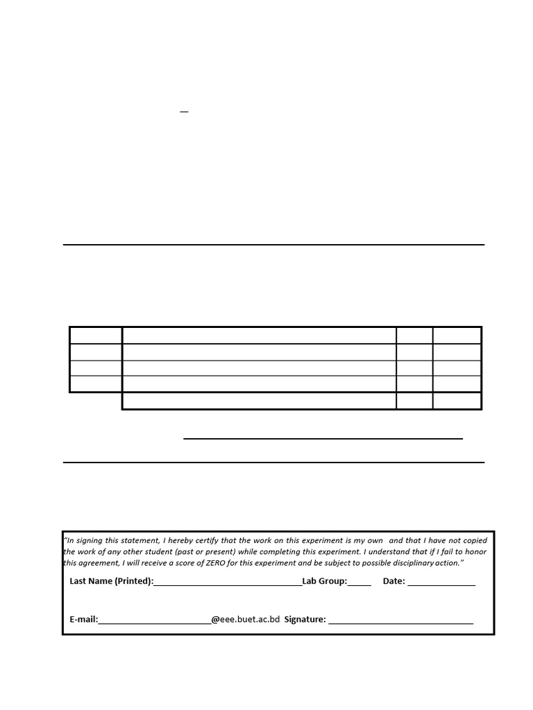 EEE 404 - Experiment 1 | PDF