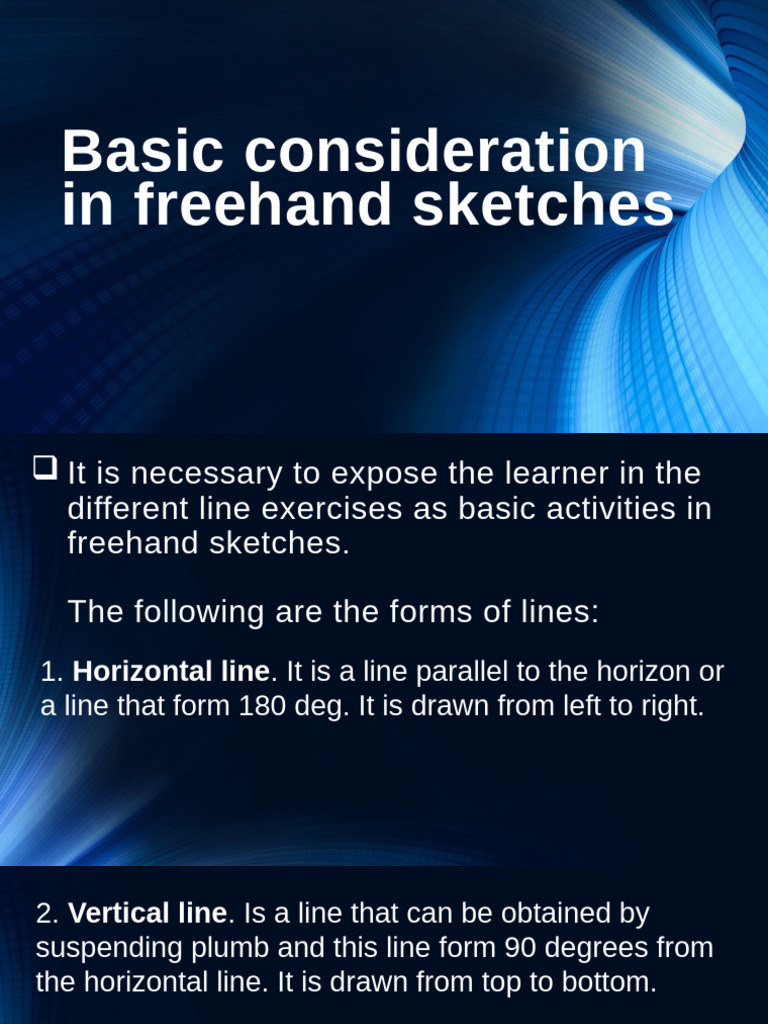 Basic Consideration in Freehand Sketches | PDF